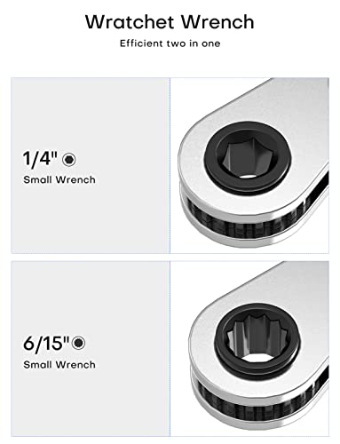 Snapklik.com : HVAC Service Wrench, Refrigeration Wrench Set 3/8 5/16 3 ...