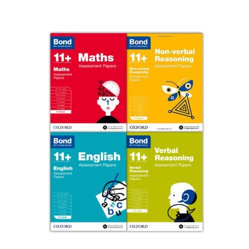 Bond 11+ English 4 Books Set Ages 5-6 Inc Assessment and Tests: Amazon ...