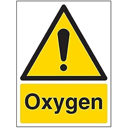 Medical oxygen stored inside Safety sign - Self adhesive sticker (200mm ...