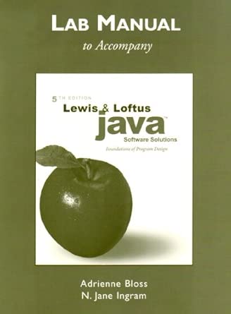 Amazon.com: Lab Manual for Java Software Solutions: Foundations of ...