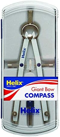 Helix Giant Bow Precision Compass Set 160mm : Amazon.co.uk: Stationery ...