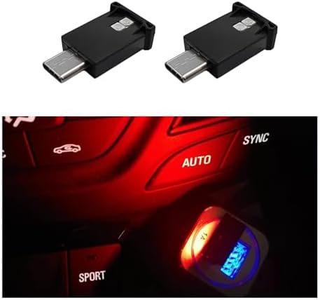 Amazon.com: 7 Pieces Mini USB LED Light Car Interior Lights USB LED ...
