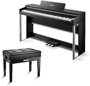 Amazon.com: Donner DDP-200 Pro Digital Piano+Donner Adjustable Piano ...