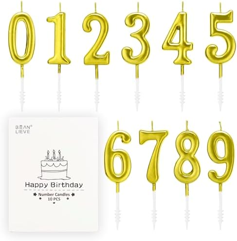 Amazon.com: Treela 100 Pieces Number Birthday Candles Bulk, 3.94 Inch ...
