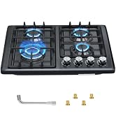 Gas Hob,Built-in Stainless Steel Gas Hob 4 burners with Flame Failure ...