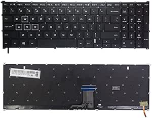Amazon.com: New US Black English Backlit Laptop Keyboard (Without ...