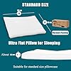 Amazon.com: iFaon Ultra Flat Thin Pillows for Sleeping Standard Size ...
