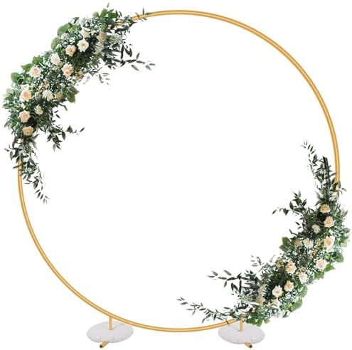 MSKIRA 2M/ 6.6ft Round Backdrop Stand Stability & Durability Metal ...