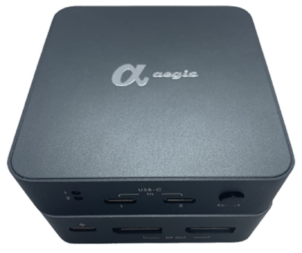 Amazon.com: aegis Dual USB-C to Dual DisplayPort Monitors Portable KVM Switch Supports 4K/60Hz ...