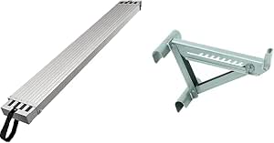 VEVOR Aluminum Work Plank (9-15ft) + Guardian Fall Protection Ladder ...