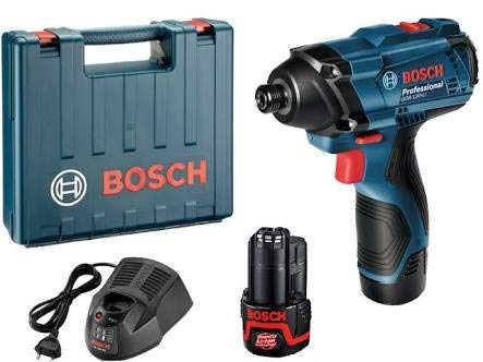 (Renewed) Bosch GDR 120 LI Cordless Impact Driver with Double Battery ...