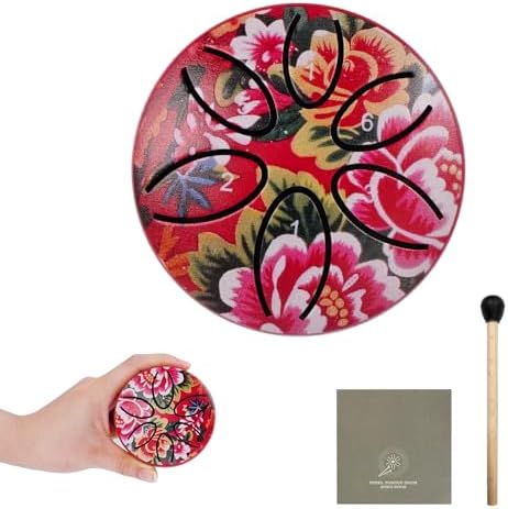 Amazon.com: Dozzly Mini Rain Drum, 3 Inches 6 Notes Portable Steel ...