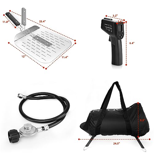 INFOOD Outdoor Pizza Oven, Gas Pizza Oven, Portable Pizza Oven with ...