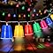 Amazon.com: Hiboom 2 Pack 13 FT 20 LED Cups String Lights, Mini Shot ...
