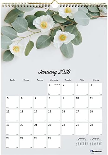 Amazon.com: Blueline Romantic Floral Wall Calendar : Office Products