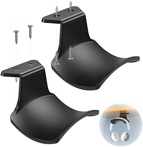 Amazon.com: SIROLISA 2-Pack Never Fall Headphone Hooks Hanger Wall ...