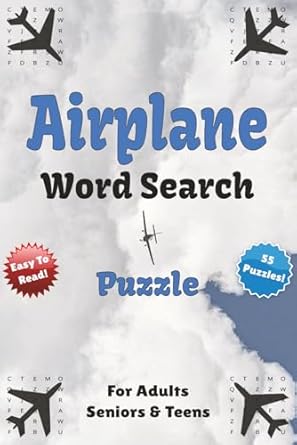 Airplane Word Search Puzzle: Word Find Puzzles Featuring All Things ...