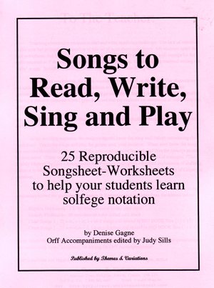 Songs to Read Write Sing and Play: Denise Gagne: 9781897099421: Amazon ...