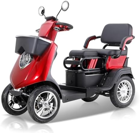 Amazon.com: Double Seat Electric Mobility Scooter | 60V 1000W Motor ...