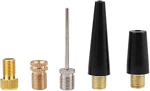 Amazon.com: MGNUT 5 in 1 Brass Valve Adaptors Set, Presta Valve Adapter ...