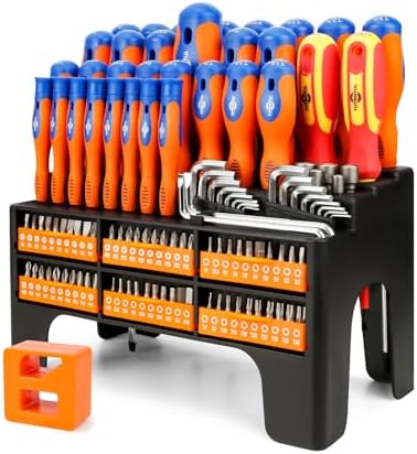 Amazon.com: 117PCS Magnetic Screwdriver Set with Plastic Racking ...