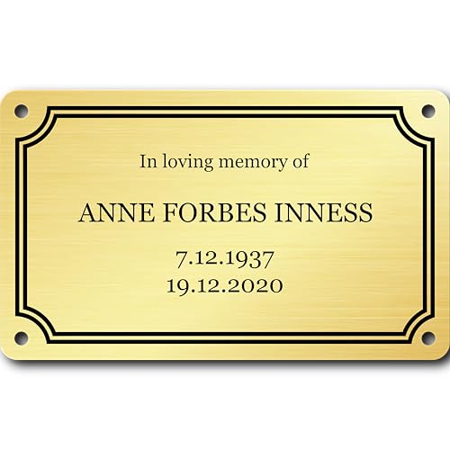 Best Brass Memorial Plaques for Graves and Memorials – Gift Everything
