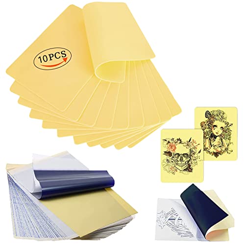 Tattoo Practice Skin with Transfer Paper, 20 Pcs Tattoo Fake Skin and ...