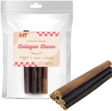 Amazon.com : BFF Pet Supply Natural Bully Sticks - 6" Chew Sticks for ...