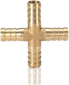 Amazon.co.jp: Brass Straight Hose Pipe Fitting Equal Barb 3mm 4mm 6mm ...