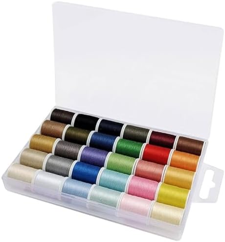 30 Color All-Purpose Polyester Sewing Thread Set – 1,350m Total, 45m ...
