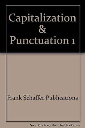 Buy Capitalization & Punctuation 1 Book Online at Low Prices in India ...