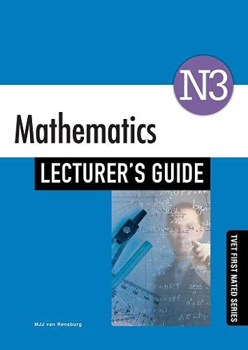 Buy Mathematics N3 Lecturer's Guide Pack Book Online at Low Prices in ...