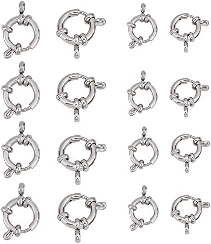 Amazon.com: PH PandaHall 10pcs Stainless Steel Spring Ring Clasps with ...