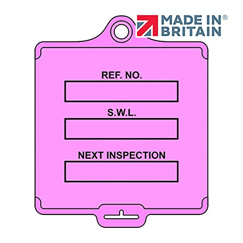 ‘AssetTag Flex Safe Working Load’ Tag, Medium, Pink (Pack of 50) – BigaMart