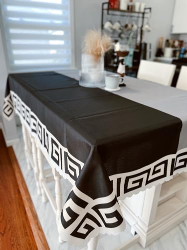 Amazon.com: Linens, Art and Things Neutral Earth Tones Greek Key ...