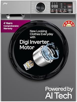 Godrej 8 Kg 5 Star I-Sense Technology Fully-Automatic Front Load ...