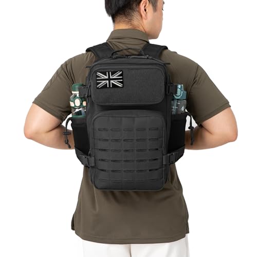 QT&QY 25L Military Tactical Backpacks For men Survival Army Laser cut ...