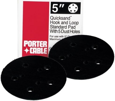 2 Pack Porter Cable 13904 5" Hook & Loop Standard Replacement Pad ...