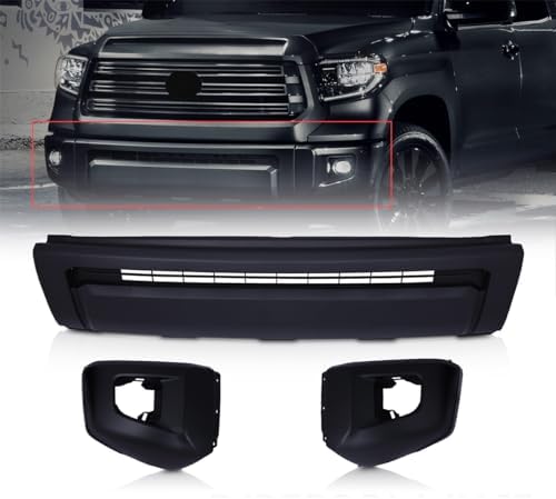 Amazon.com: KARPAL Front Bumper Grille Lower + Upper & Fog Light Lamp ...