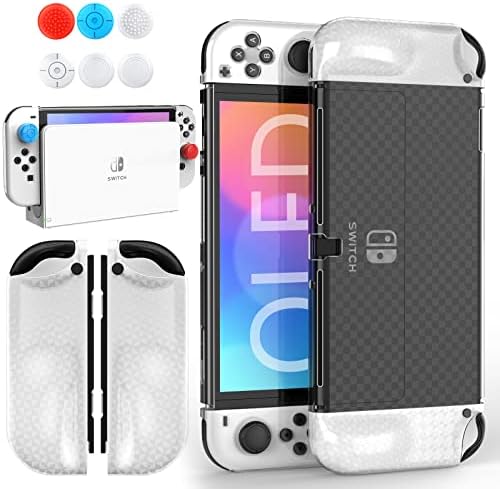 Amazon.com: Mooroer Switch OLED Case, Upgraded Dockable Protective Case ...