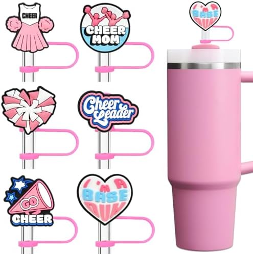 Amazon.com: Amreich Cheerleader Straw Covers for Stanley Cup - 6PCs ...