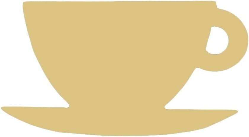 Amazon.com: Coffee Cup Cutout Unfinished Wood Restaurant Food and ...