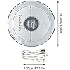 Amazon.com: LED Light Rotating Display Base, Multicolor Spinning Round ...