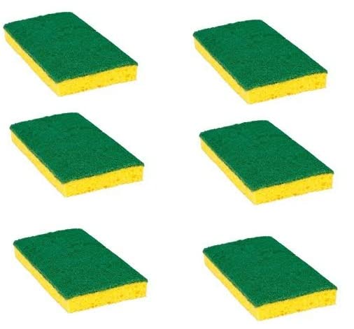L R Stores Vessel Cleaning Scrubber Sponge Set of 6 : Amazon.in: Home ...