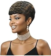 Amazon.com : Pixie Cut Wig Short Curly for Black Women - Mixed Grey ...