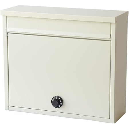 Amazon.co.jp: AXCIS（アクシス） ポスト 壁掛け 置き型 ダイヤル式 A4 タテ開き ワイドポスト (クリーム) : 文房具・オフィス用品