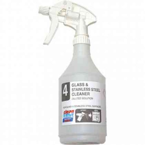 Cleanline 019454 Super Glass and Stainless Cleaner Trigger Bottle, 750 ...