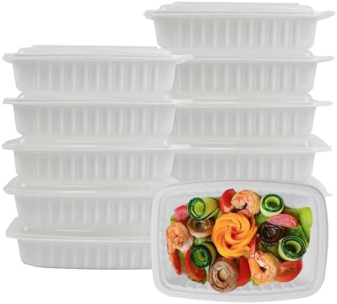 Meal Prep Food Containers Reusable 60 Pack 1 Compartment To Go ...