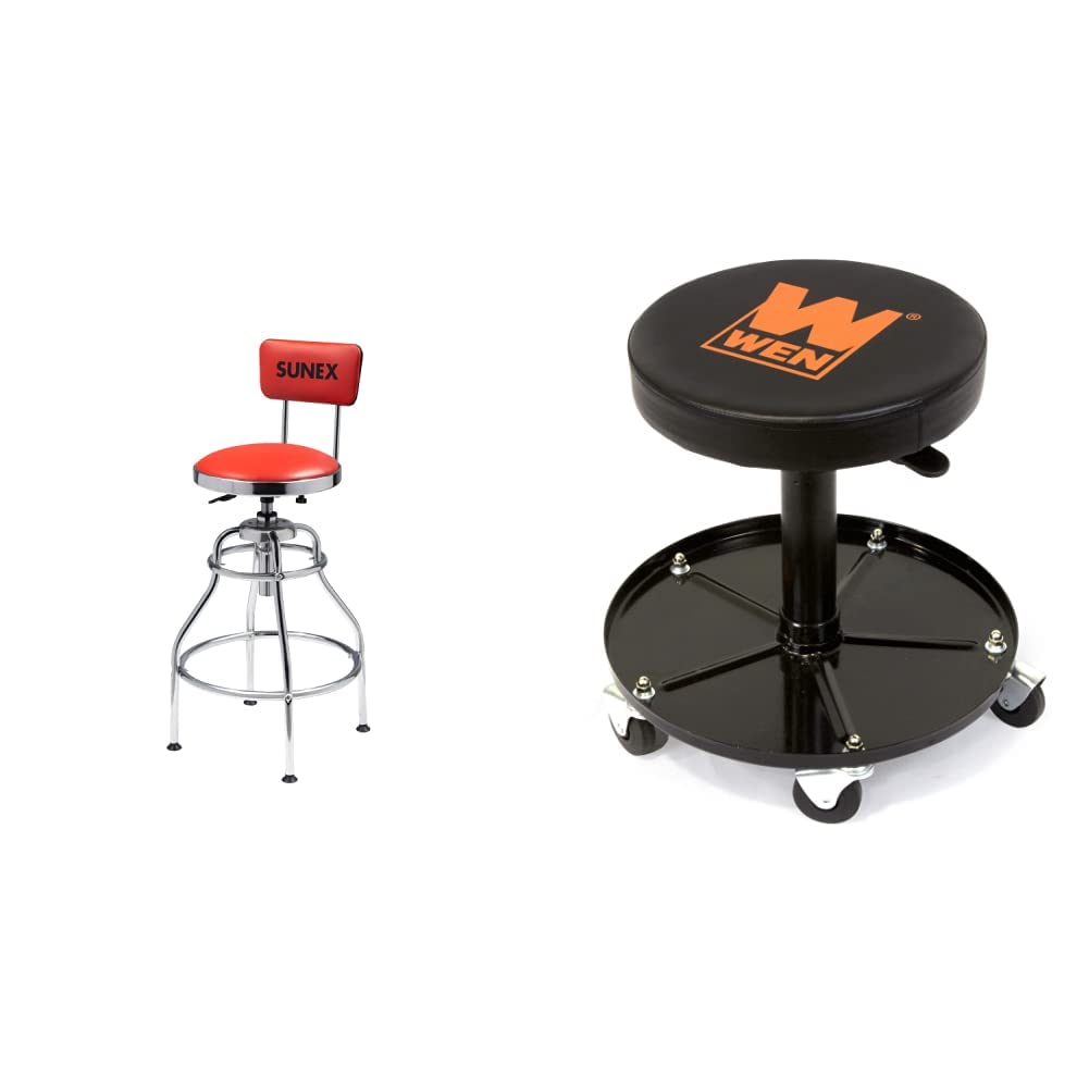 Amazon.com: Sunex Tools 8516 Hydraulic Shop Stool and Wen 73012T 300 ...