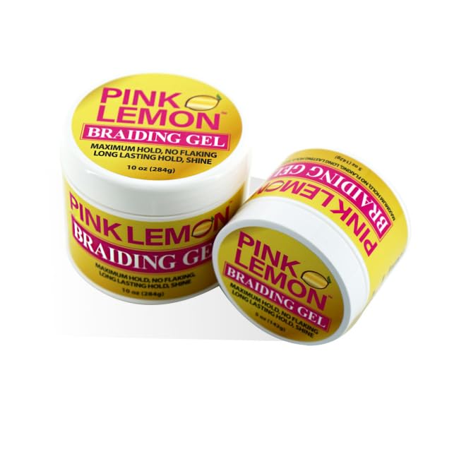 Amazon.com : PINK LEMON Braiding Gel for Loc, Braid, Twist, Edge, Micro ...
